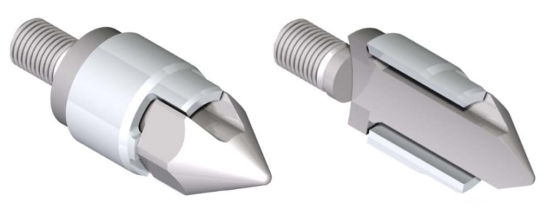 “P-770” 3-Piece / Locking & Free Flow Screw Tip | Plasti-Co